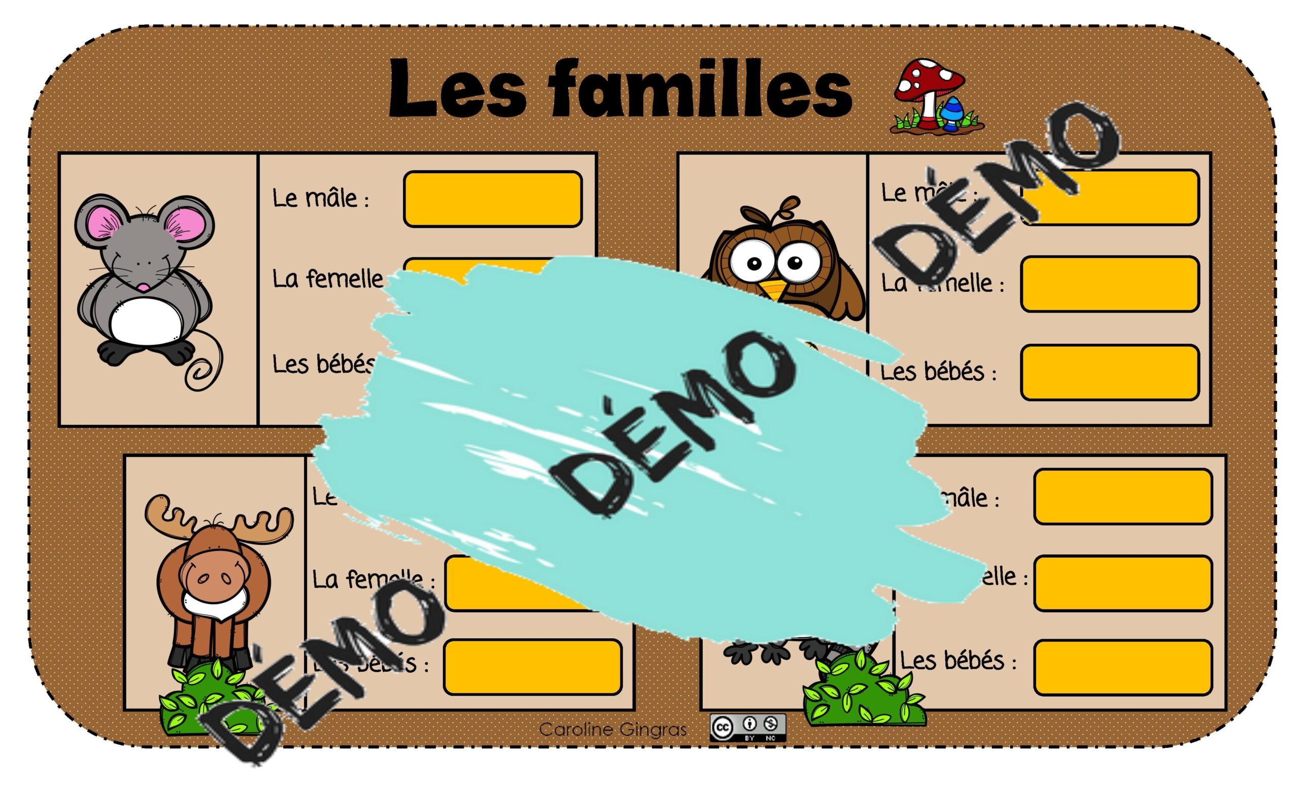 Atelier français les familles - Caroline Gingras Créations