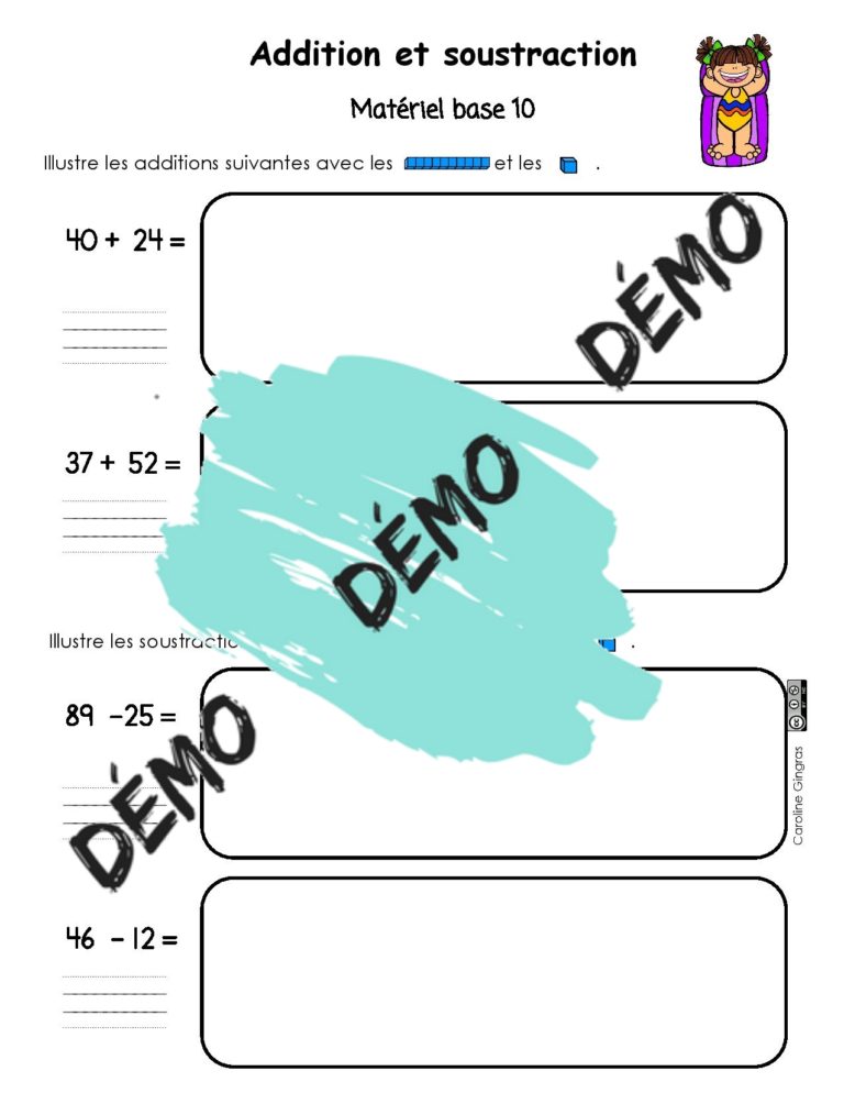 Évaluation fin d'année - mathematique - 1re année - Caroline Gingras ...
