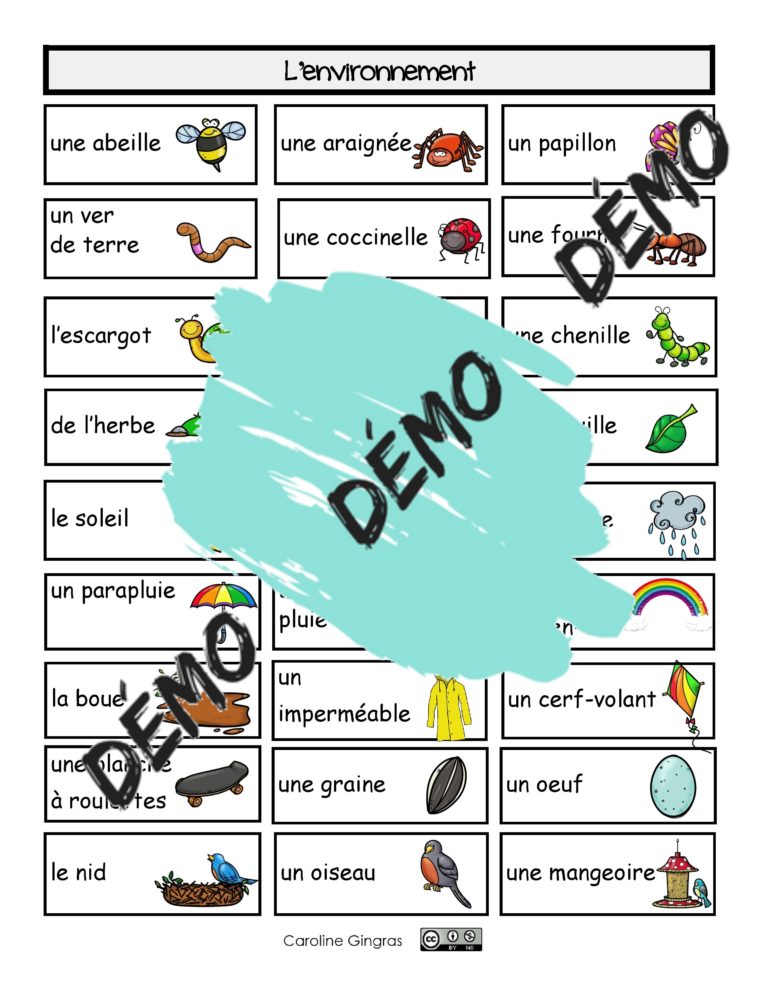 Lexique du printemps - Caroline Gingras Créations