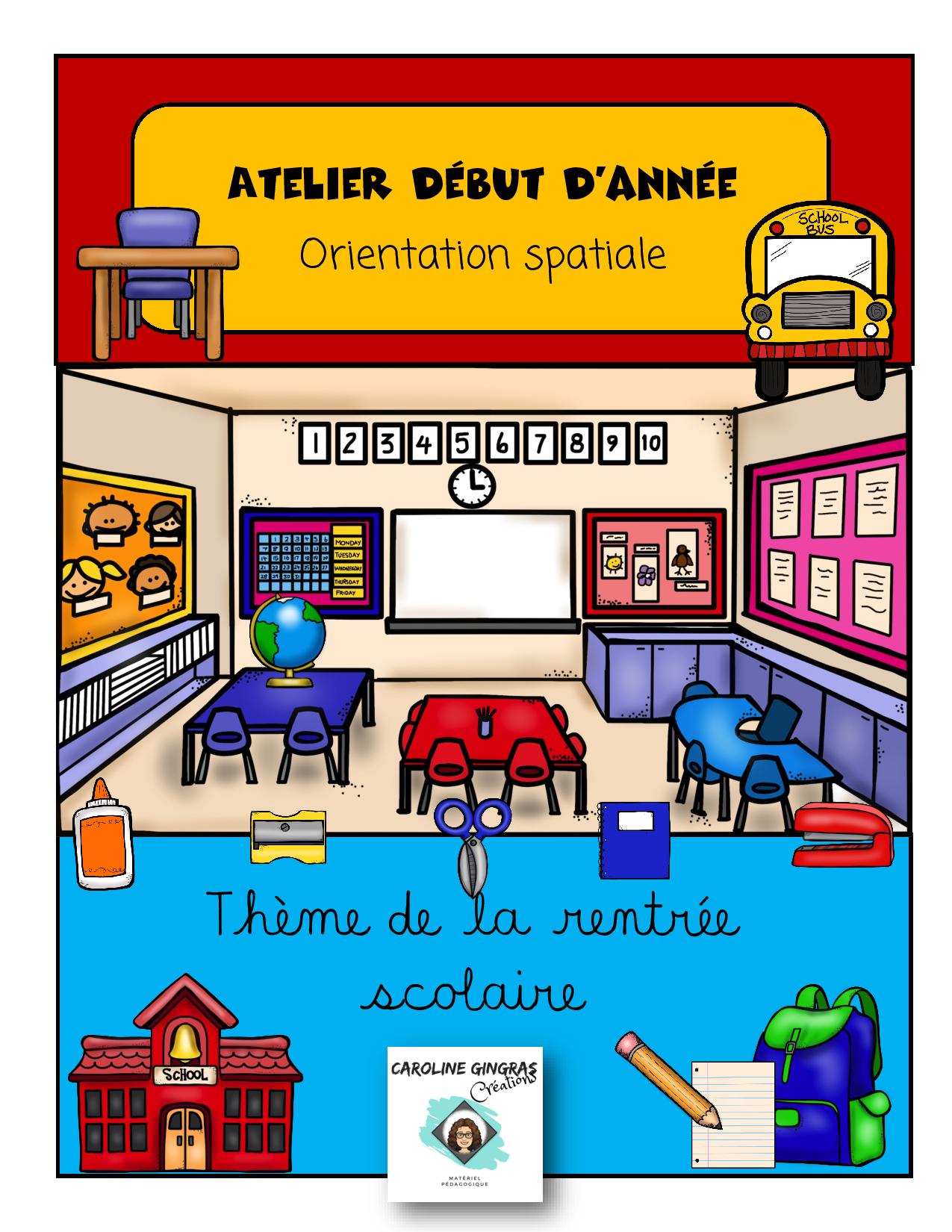 Atelier début d'année orientation spatiale matériel scolaire - Caroline ...