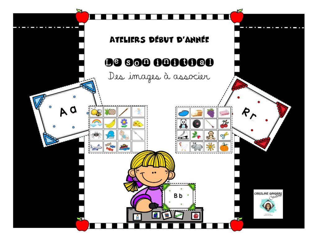 Atelier son initial alphabet - Caroline Gingras Créations