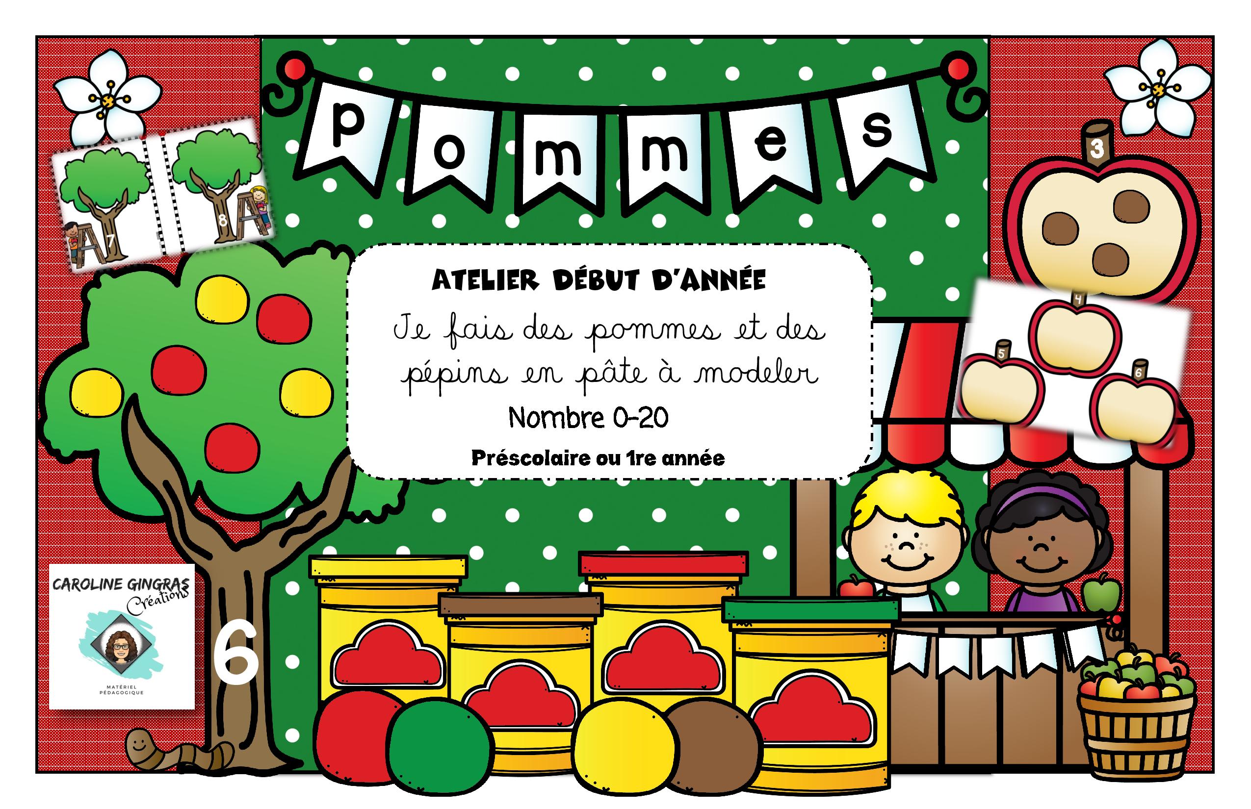 Atelier mathématique - je fais les pommes ou les pépins - Caroline ...