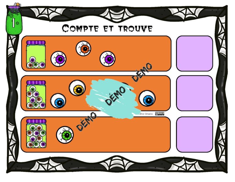 Atelier Halloween - Compter à partir d'un nombre - 1re année - Caroline ...