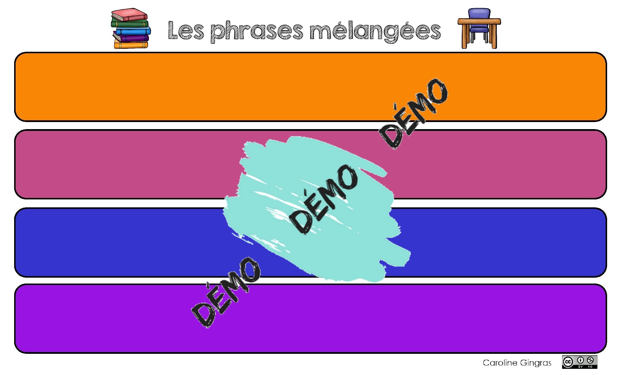 Atelier début d'année - phrases mélangées - 2e année - Caroline Gingras ...