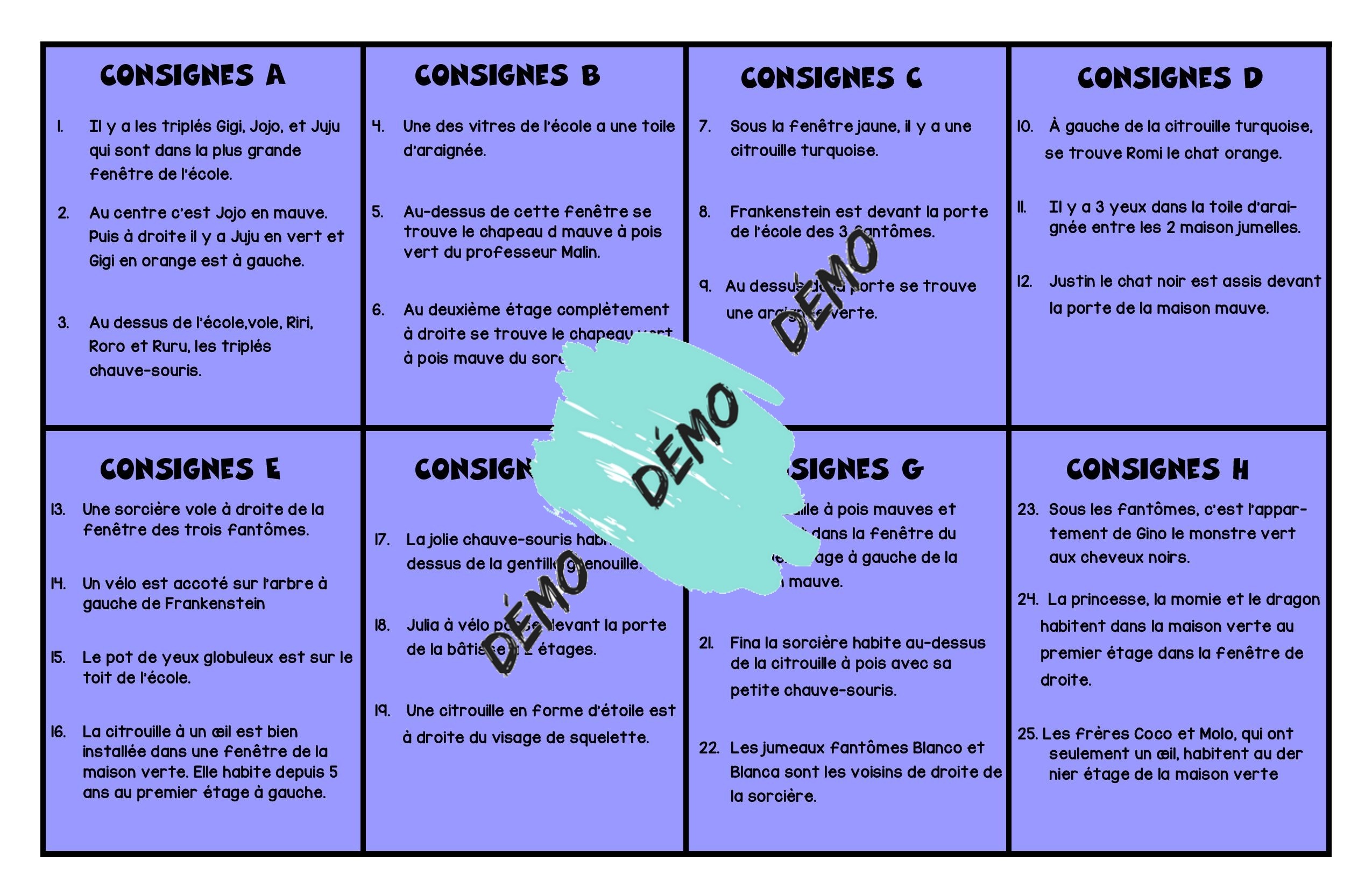 Atelier Halloween - Orientation spatiale - 2e année - Caroline Gingras ...