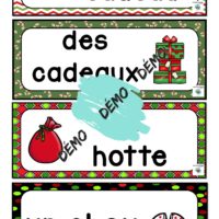 Mots étiquettes de Noël - Caroline Gingras Créations