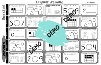 La spirale des maths - Ensemble complet 10 mois - 1ere année - Caroline ...