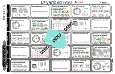 La spirale des maths - Ensemble complet 10 mois - 3e année - Caroline ...