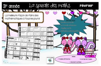 La spirale des maths - FEVRIER - 3e-année - Caroline Gingras Créations
