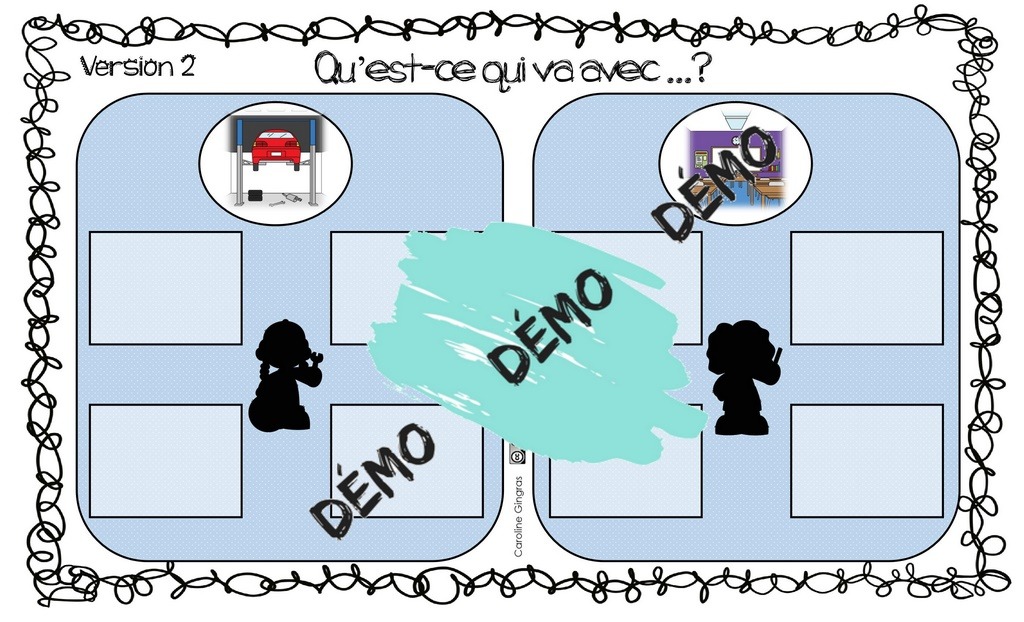 Atelier d'association - Préscolaire et 1re année - Caroline Gingras ...