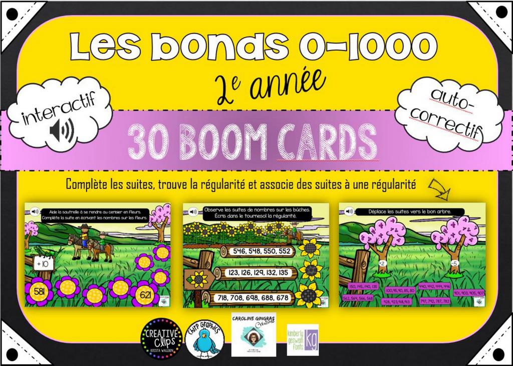 Bonds 0-1000 - 2e année - Caroline Gingras Créations