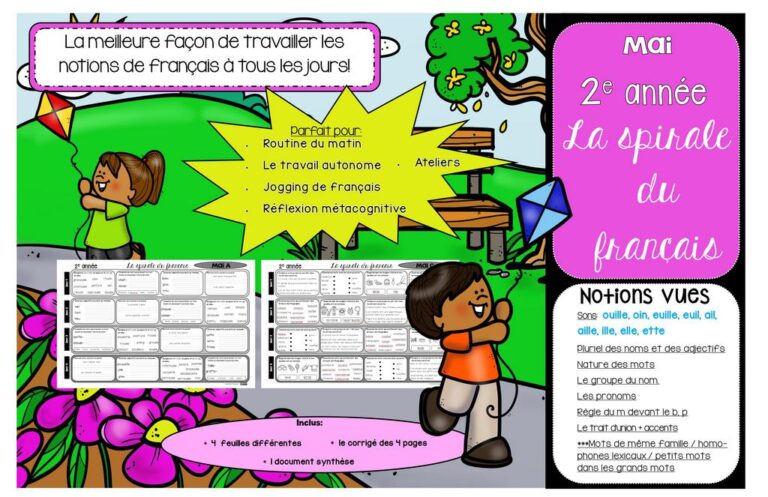 La spirale du français - MAI - 2e année - Caroline Gingras Créations