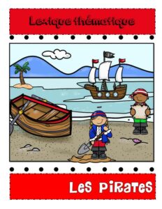 Lexique sur le thème des pirates - 1er cycle - Caroline Gingras Créations
