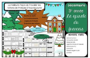 La spirale de français - NOVEMBRE - 3e année - Caroline Gingras Créations