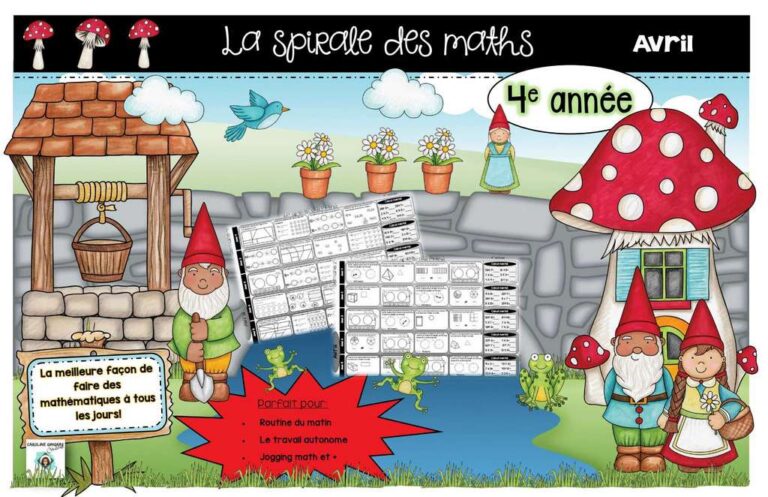 La spirale des maths – Ensemble complet 10 mois – 4e année - Caroline ...
