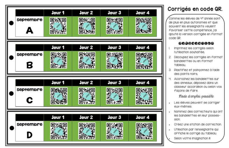 La spirale du français – ENSEMBLE COMPLET – 10 mois – 4e année ...